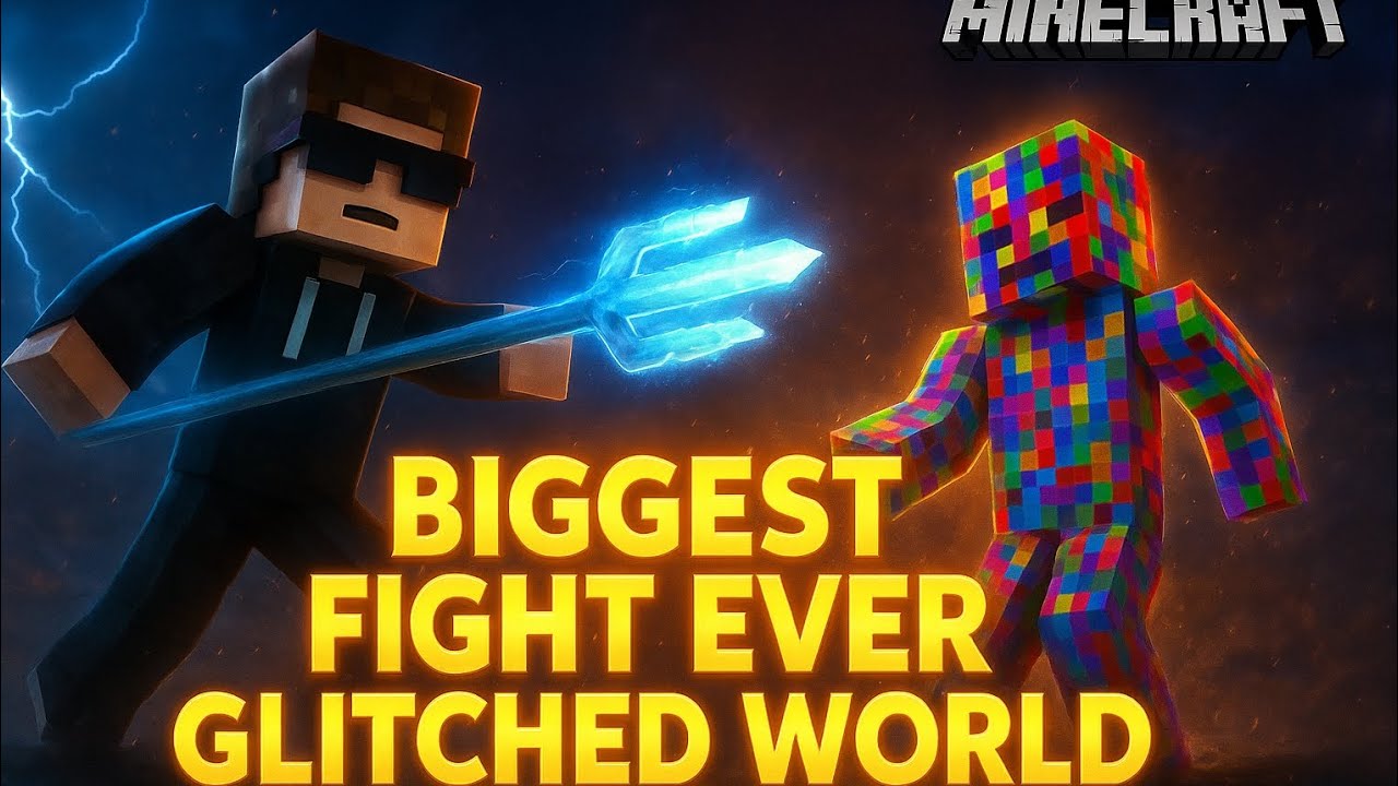 The Biggest Fight Ever in Minecraft’s Glitched World🤫! Minecraft ...