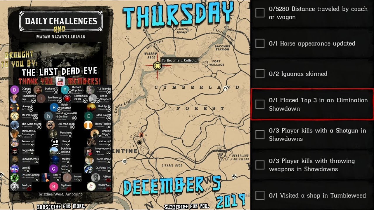 Role + Daily Challenges Madam Nazar Iguana Locations RDR2 Red Dead ...