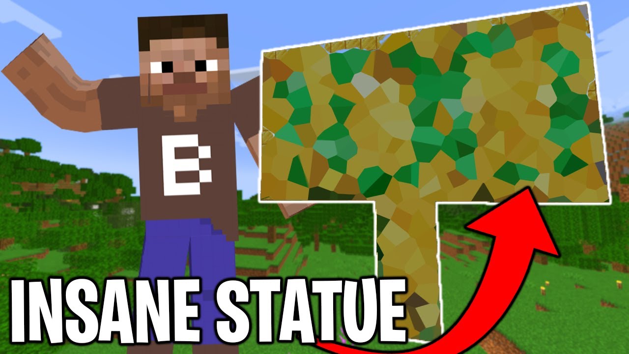 CRAZY STATUE MONUMENT BUILD in Minecraft (100 Subscriber Celebration ...