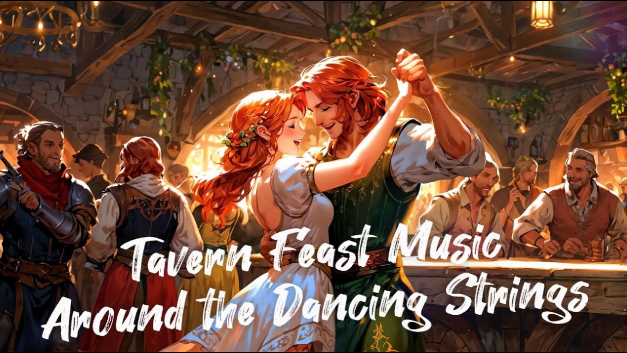 Epic Fantasy Tavern Feast | Medieval Party Music | Around the Dancing Strings - YouTube