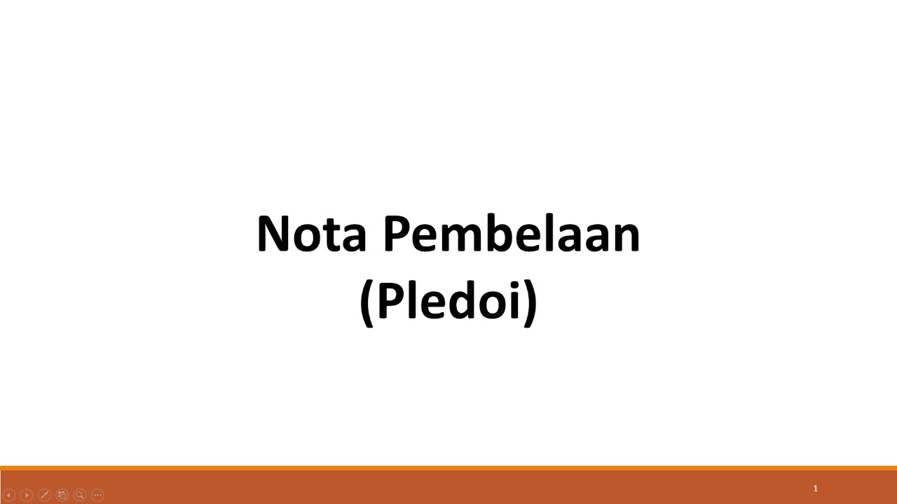 Teknik Pembuatan Surat Pledoi (Nota Pembelaan) - YouTube