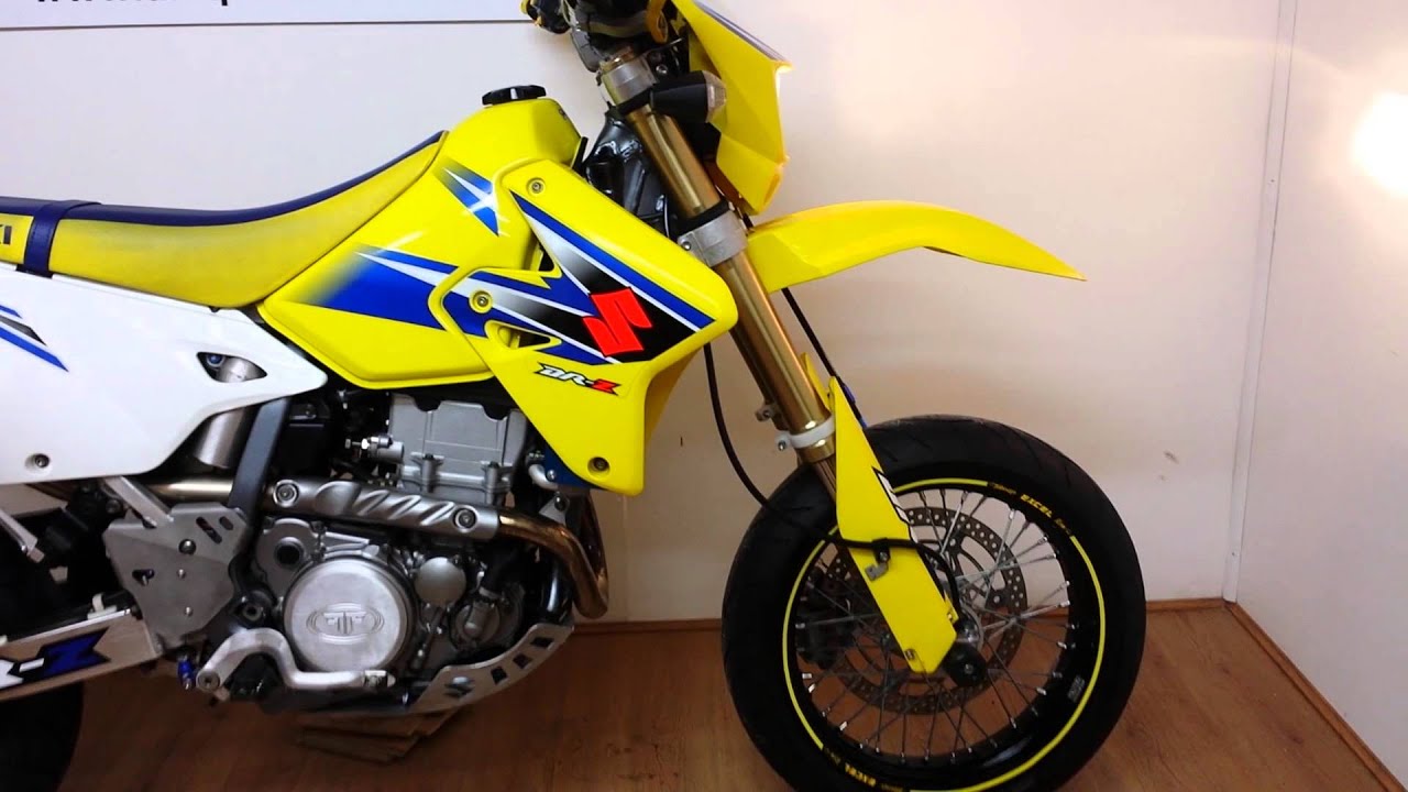 Suzuki drz 400 sm + trail wheels & more. 2008 08. - YouTube