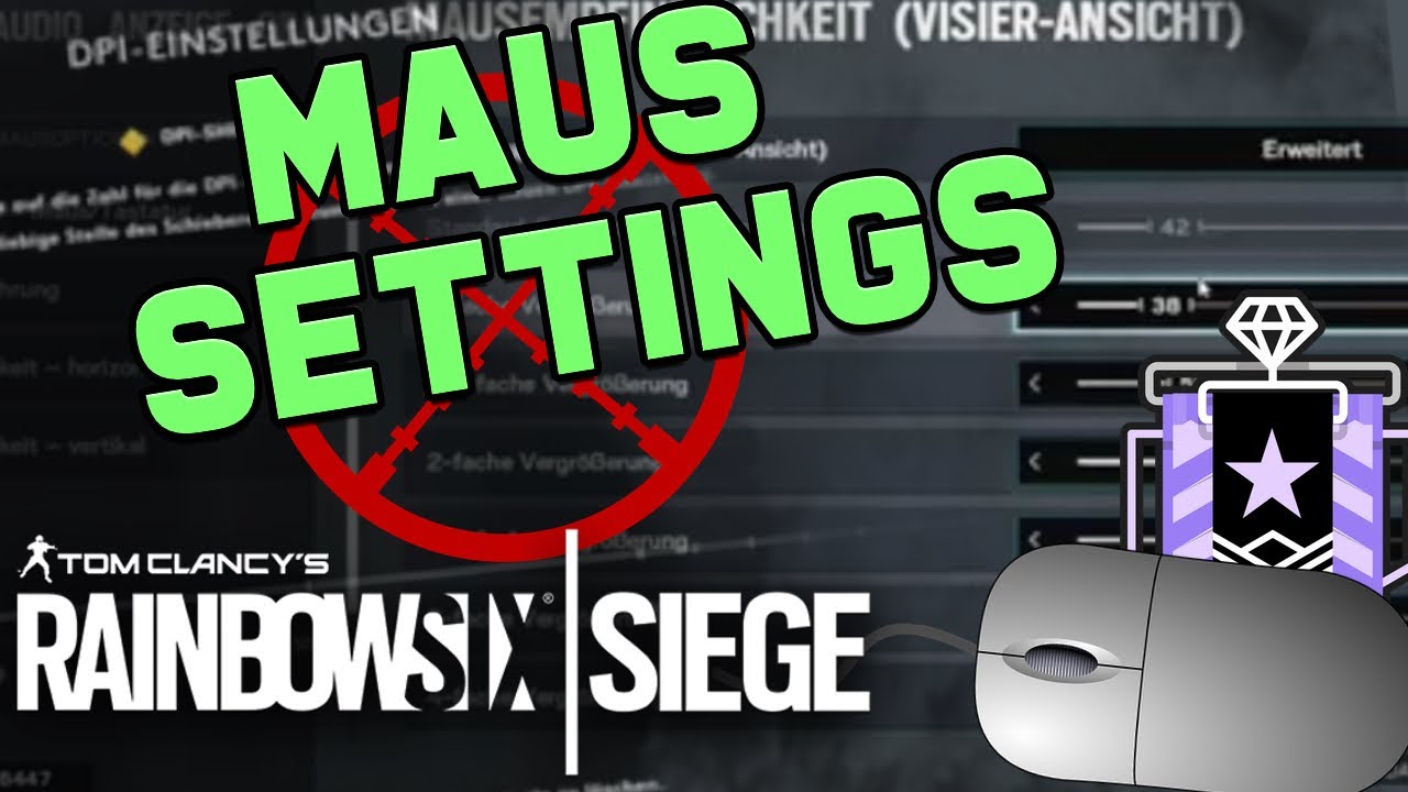 Aim verbessern: Maus Settings I PC/DE I Rainbow 6 Siege - YouTube