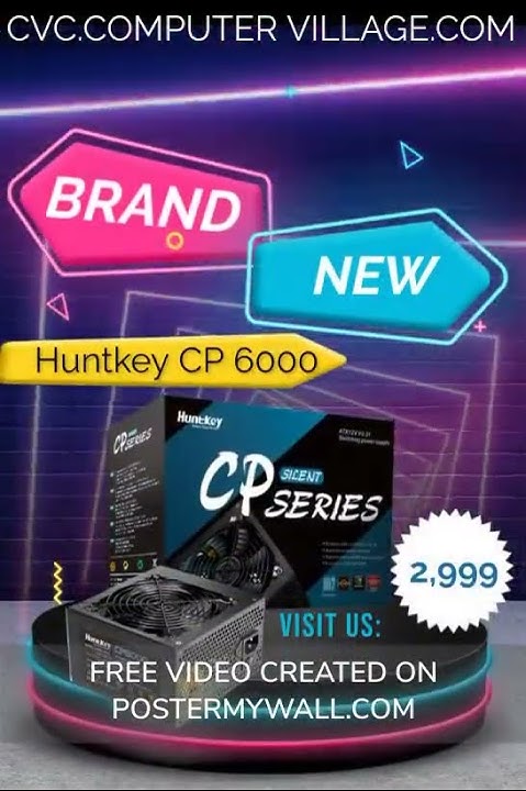 BRAND NEW POWER SUPPLY HUNTKEY CP 6000 - YouTube