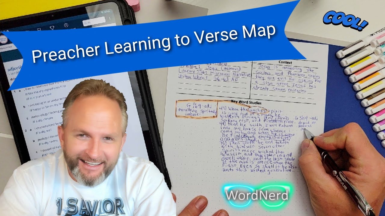 Teaching My Husband How to Verse Map | Bible Study Matthew 12:43-45 ...
