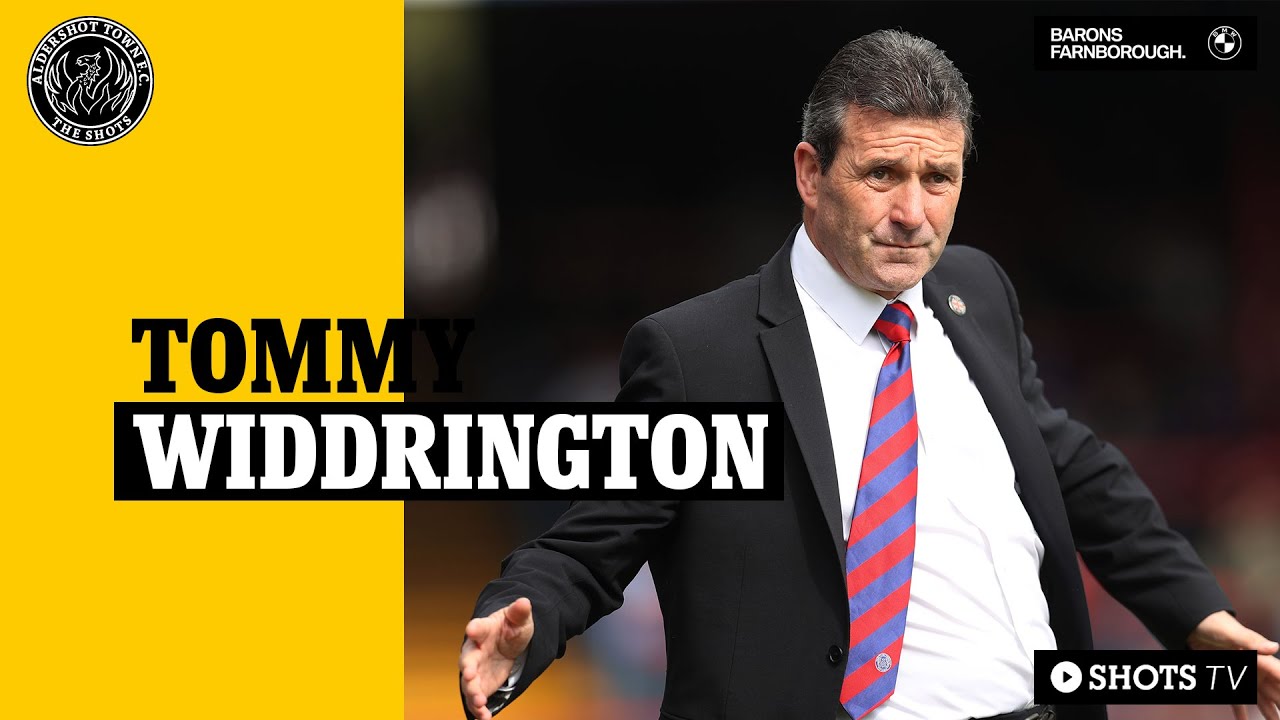 TOMMY WIDDRINGTON PRE-MATCH: Wealdstone vs Shots - YouTube