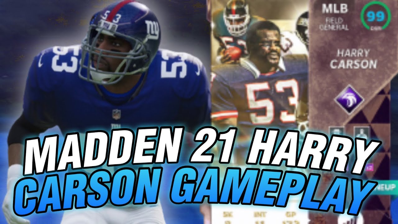 ULTIMATE LEGEND HARRY CARSON! 97 OVR HARRY CARSON GAMEPLAY! MADDEN 21 ...