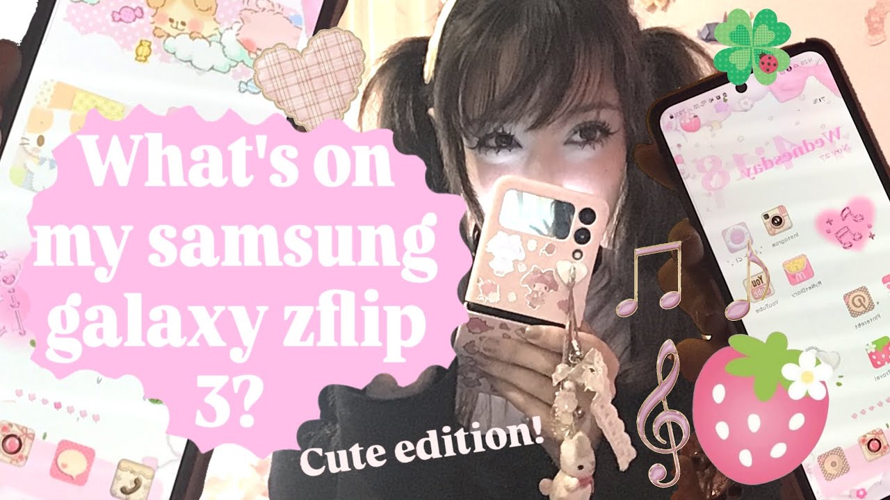 cutecore samsung galaxy zflip 3 tour! what's on my samsung? ೀ⋆｡ʚɞ ...