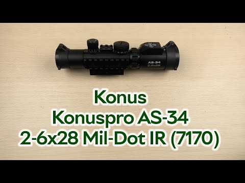 Розпаковка Konus Konuspro AS-34 2-6x28 Mil-Dot IR (7170)