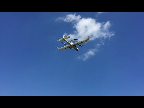 VTOL Proof of Concept - Bixler, Pixhawk, ArduPilot QuadPlane FW - YouTube