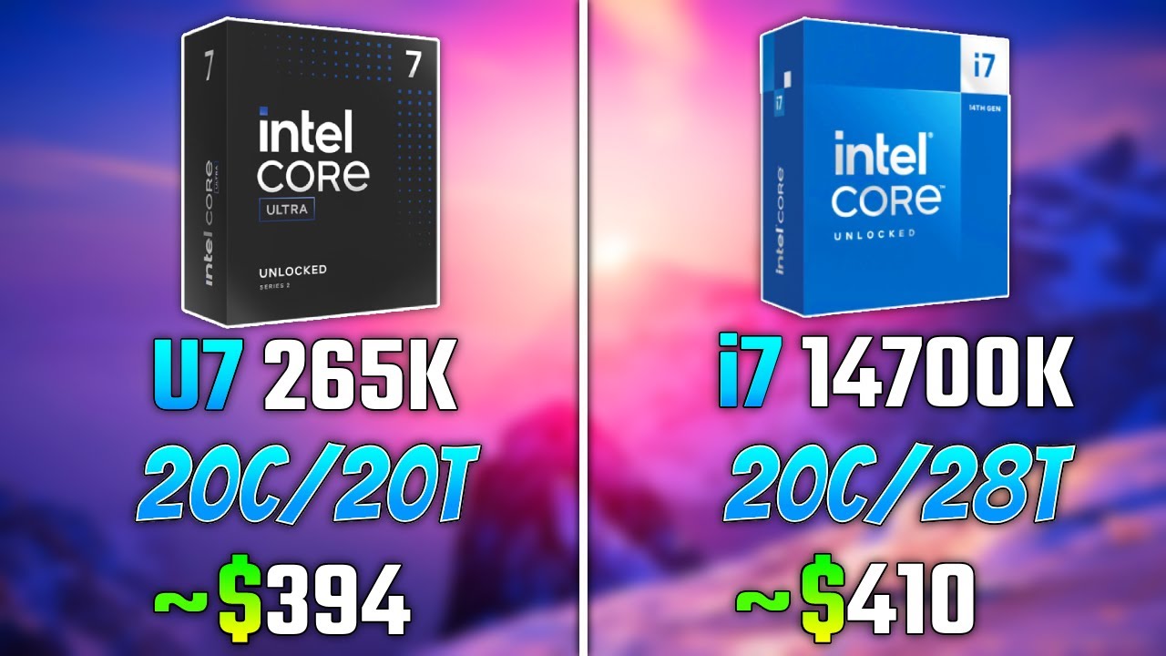 INTEL ULTRA 7 265K vs INTEL i7-14700K | Test in 6 Games - YouTube