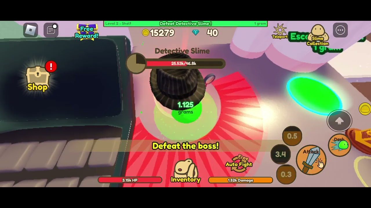 Get big simulator (Detective slime boss) - YouTube