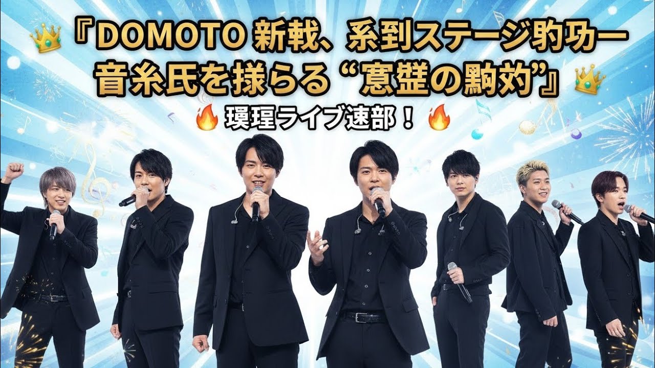 🎤👑 『DOMOTO 新曲、最終ステージ突入 — 音楽界を揺らす“覚醒の瞬間”』 👑🎤 - YouTube