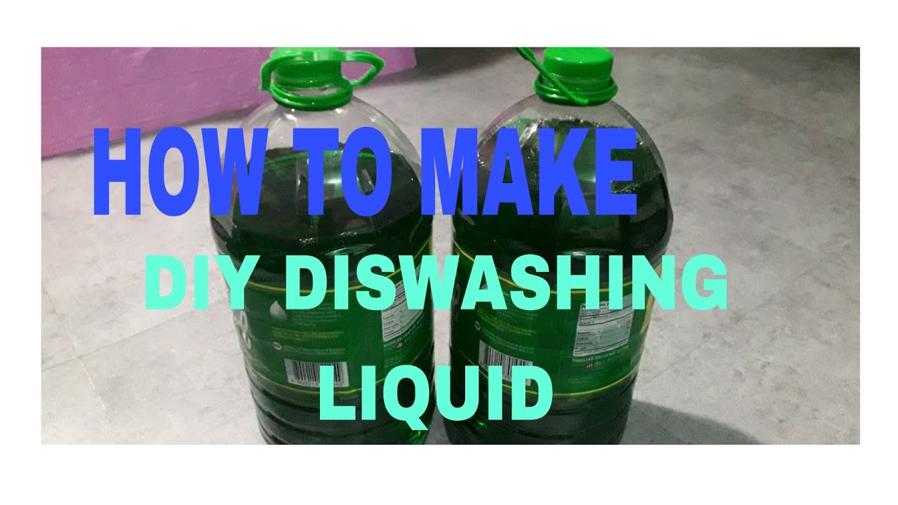 HOW TO MAKE DIY DISWASHING LIQUID - YouTube