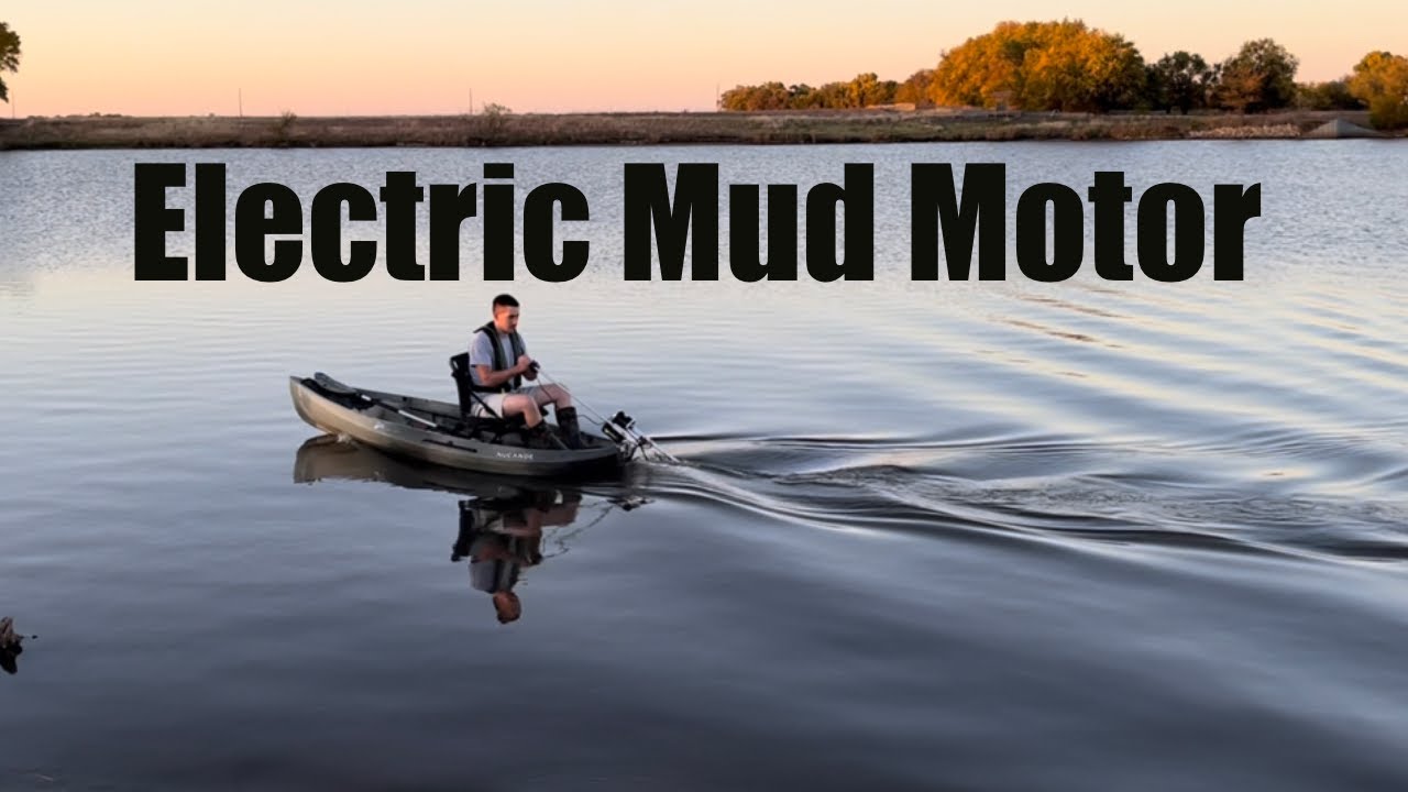 Electric Mud Motor on Hunting Kayak - YouTube