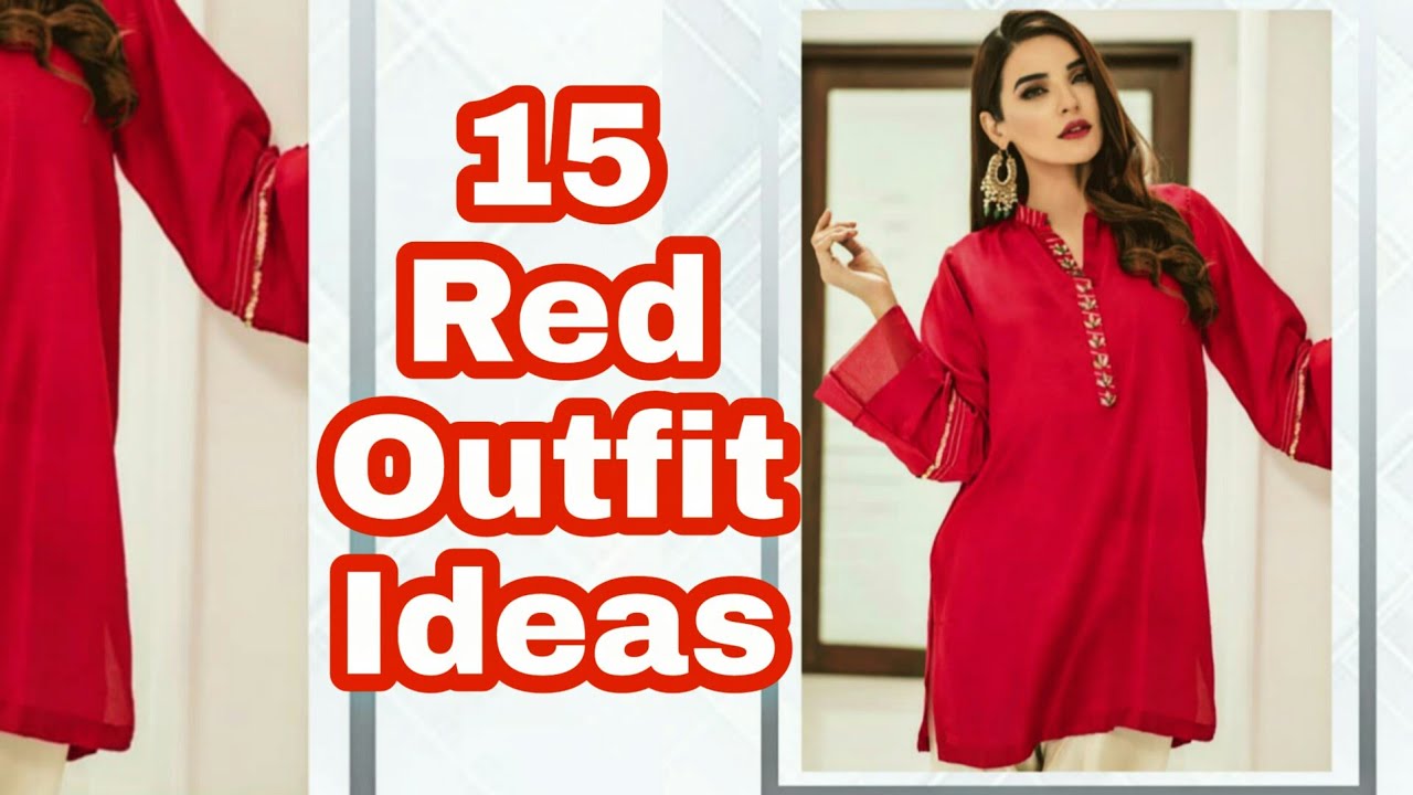 15 Red Outfit Ideas / Dress Designing Ideas / Red Suits / Red Dress ...