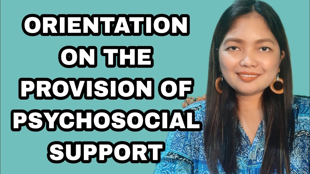 PREPARING THE EMOTIONAL SPACE || Psychosocial Support Orientation - YouTube