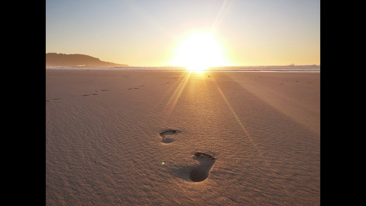 Find your journey, footsteps in the sand! - YouTube