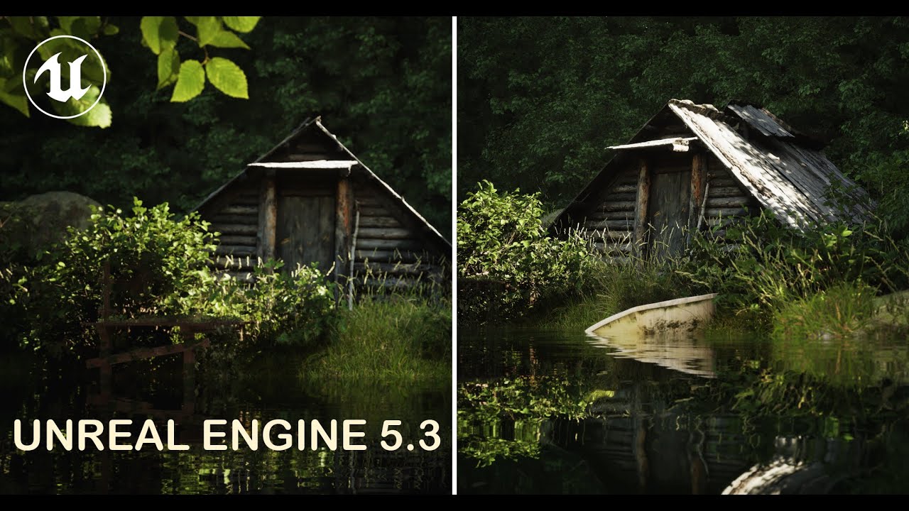 Desolate Lakehouse | Unreal Engine 5.3 - YouTube