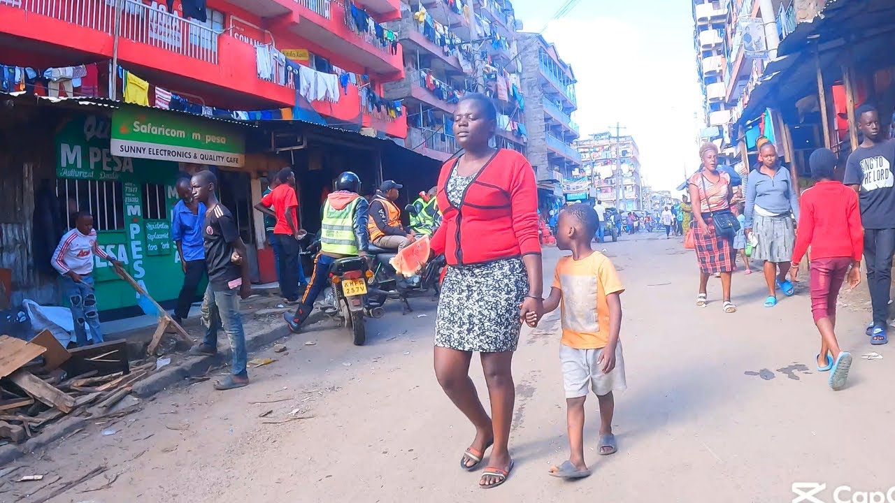 Evening walk inside Huruma estate in Nairobi Kenya |4k street walk ...