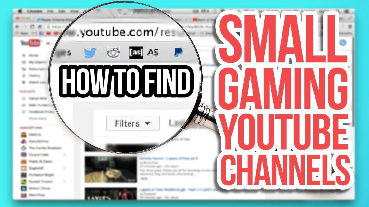 How to Find Good Small Gaming Channels on Youtube - YouTube