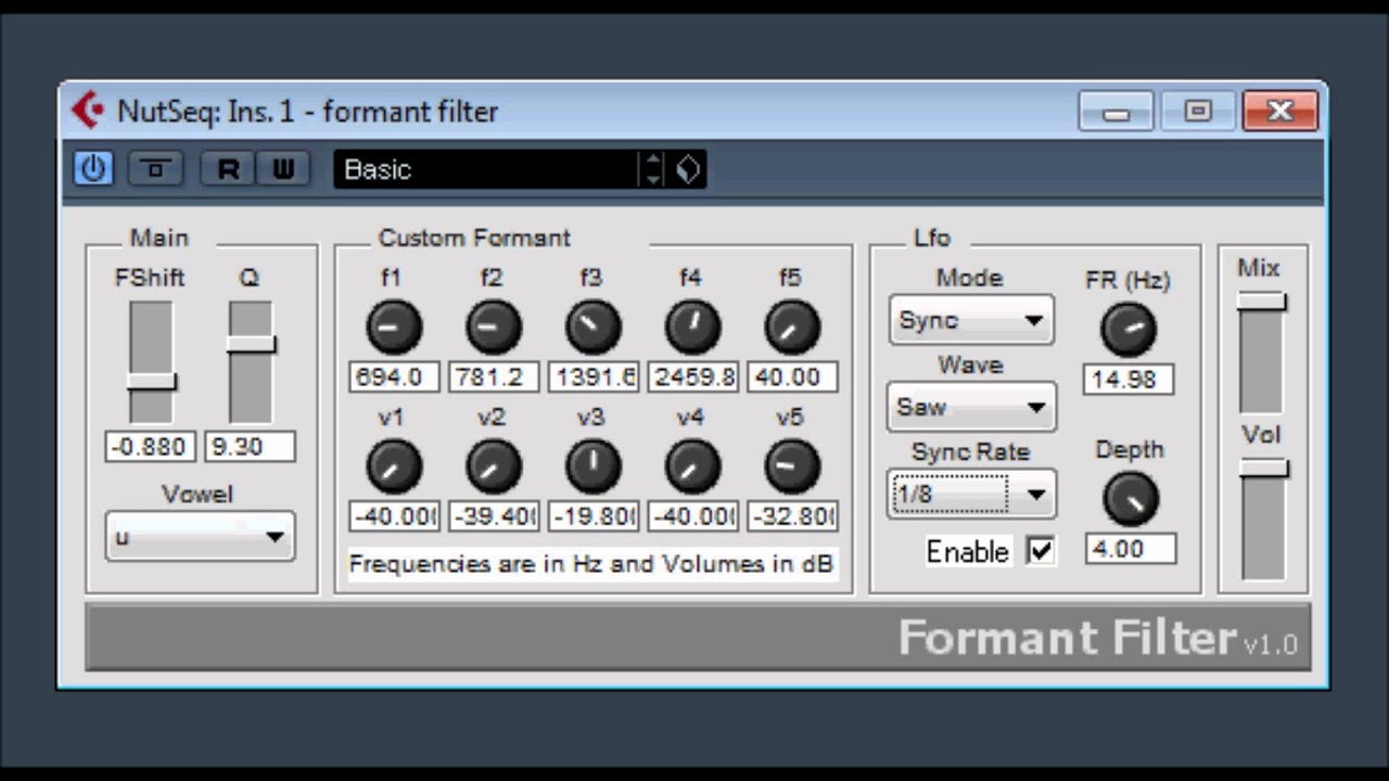 Formant Filter v 1.0 by Oli Larkin - YouTube