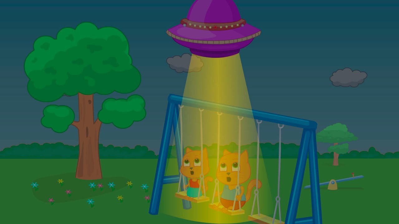 Cats Family in English - Aliens Teleported Children Cartoon for Kids ...