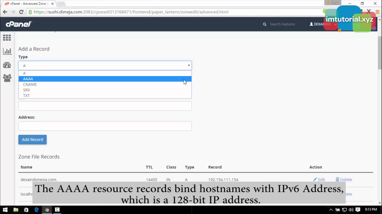 How To Set Advance Zone Editor on Cpanel - YouTube