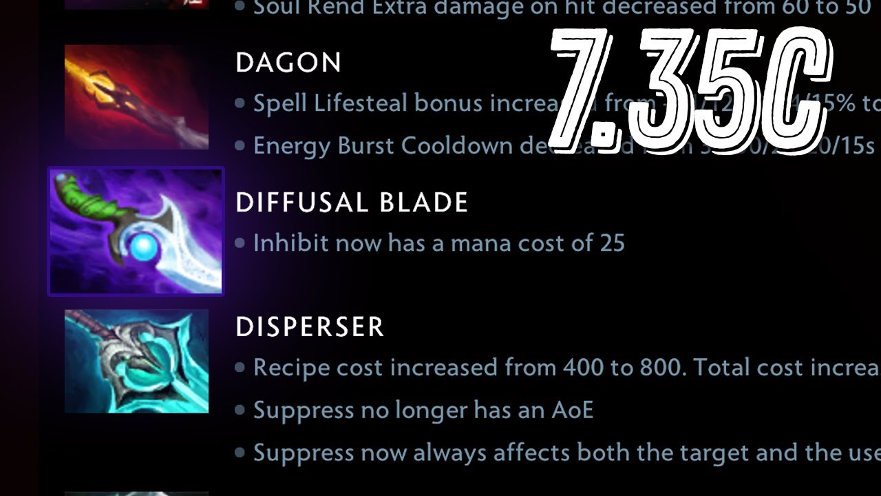NEW DIFFUSAL BLADE DOES NOT WORK - DOTA 2 7.35C UPDATE ! DOTA 2 7.35 ...