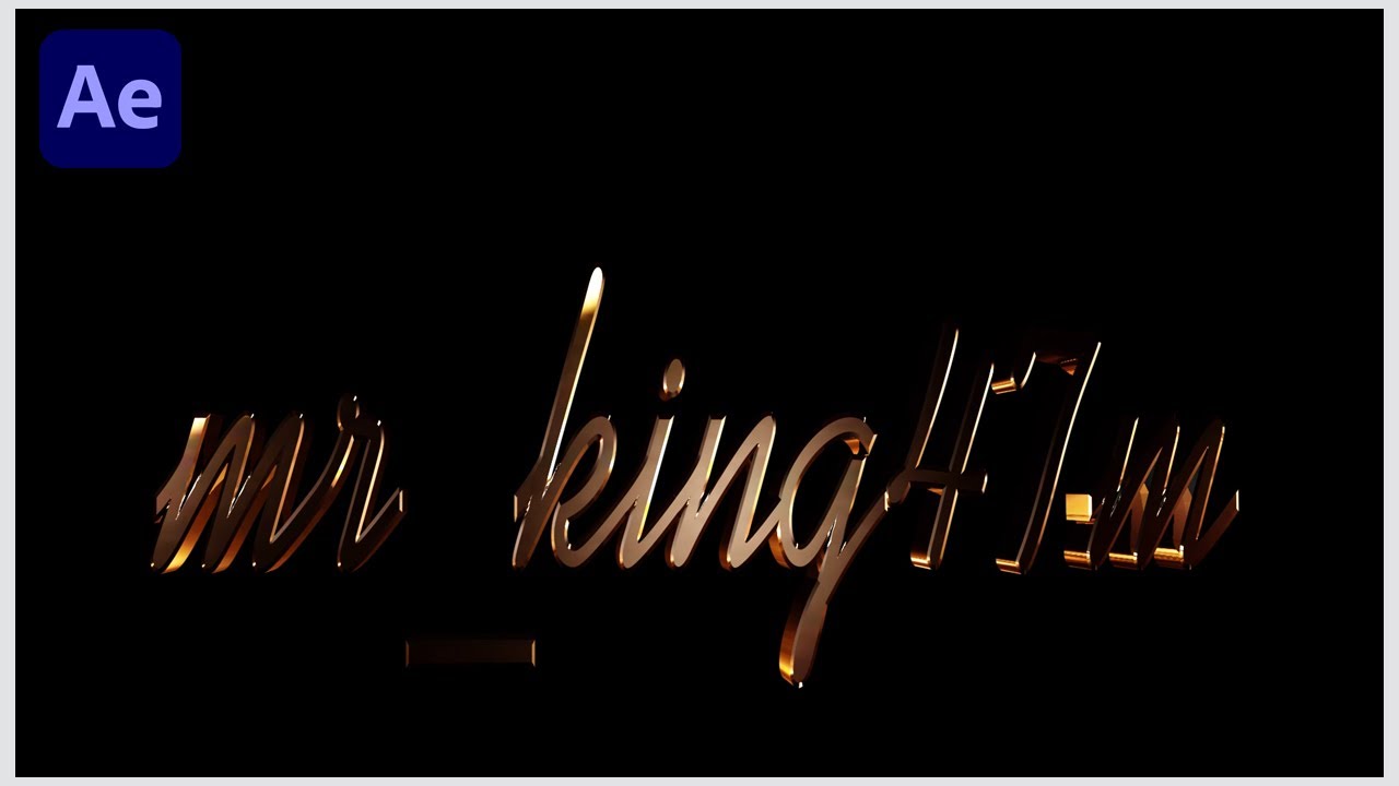 3D Text Effects in After Effects || No plugin - YouTube