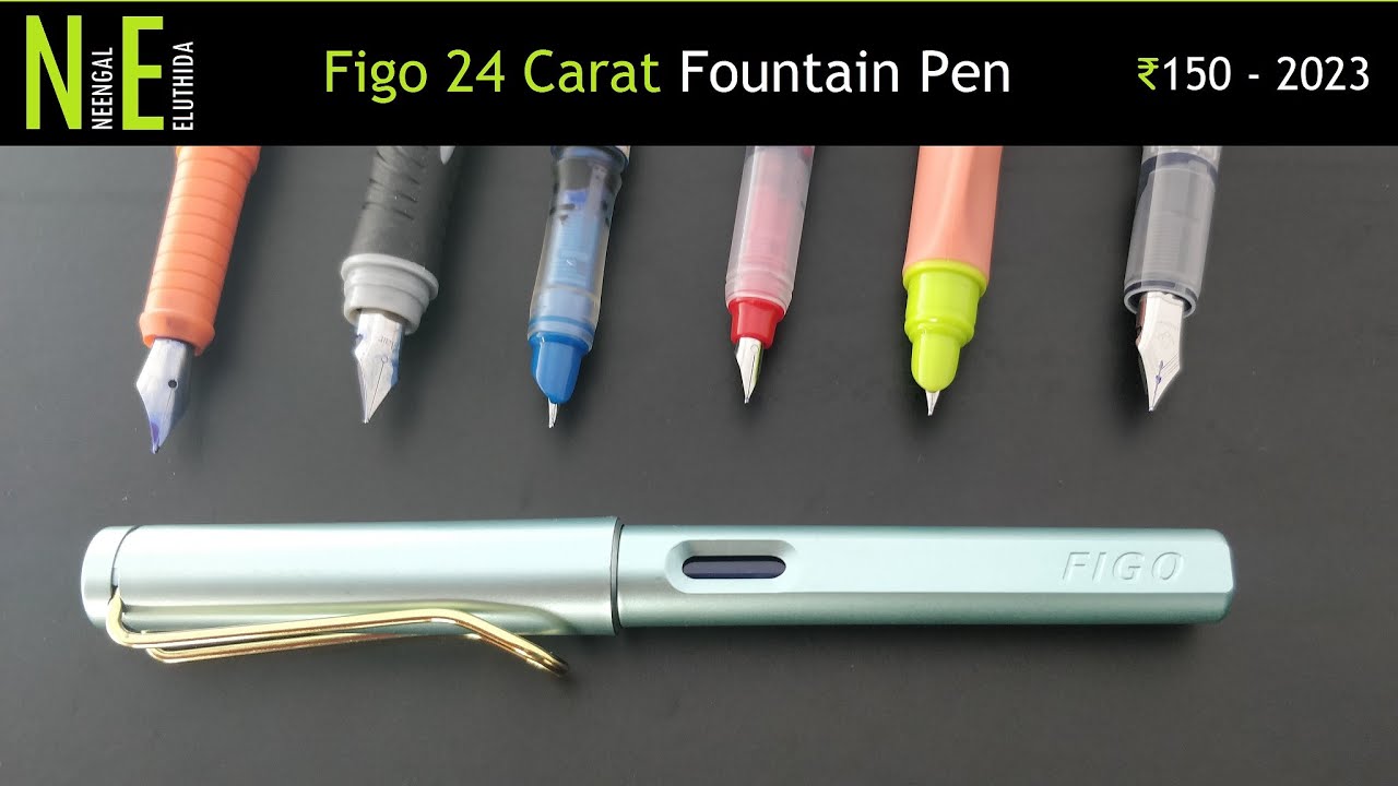 Figo 24 Carat Fountain Pen Rs 150 - 222 - YouTube