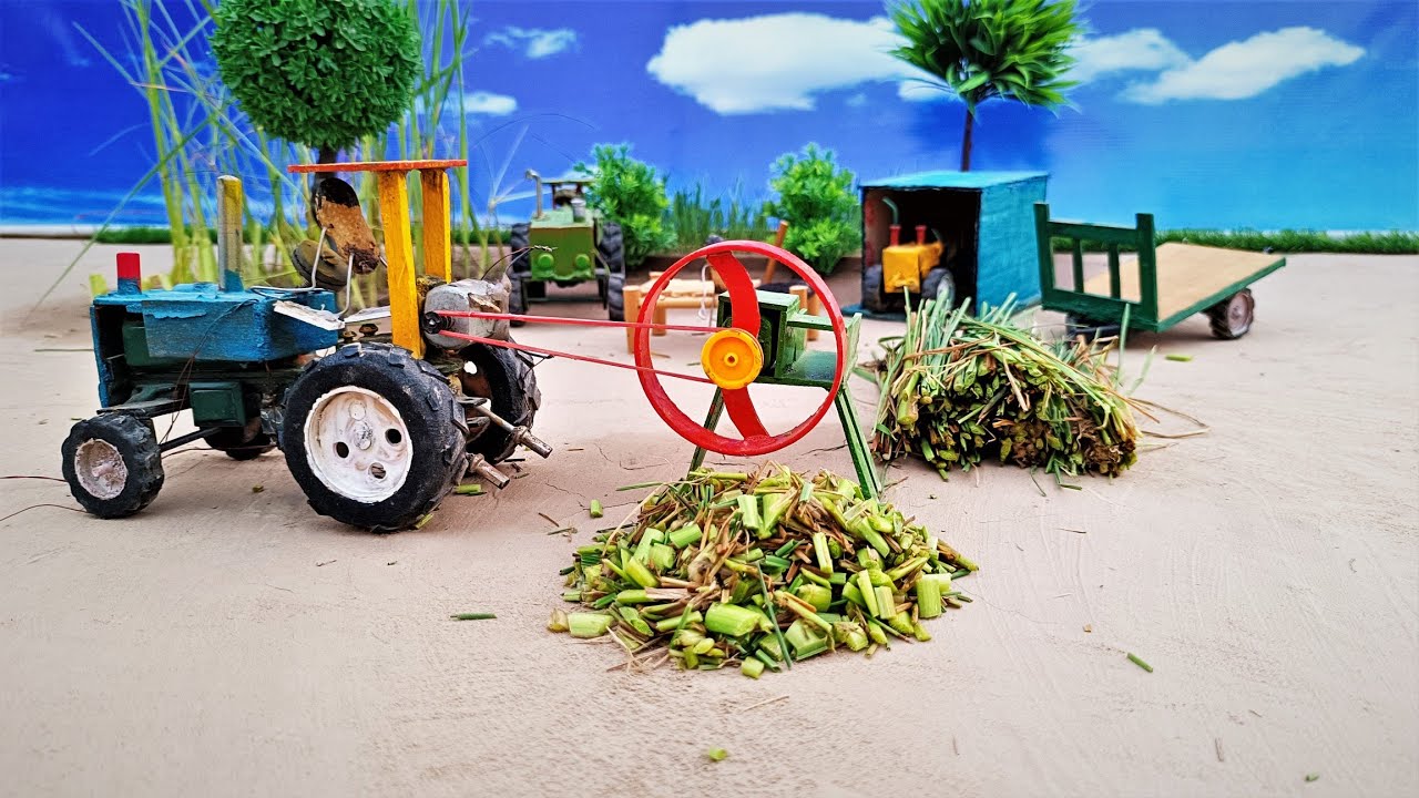 How to make chaff cutter machine at home | toka machine |diy tractor ...