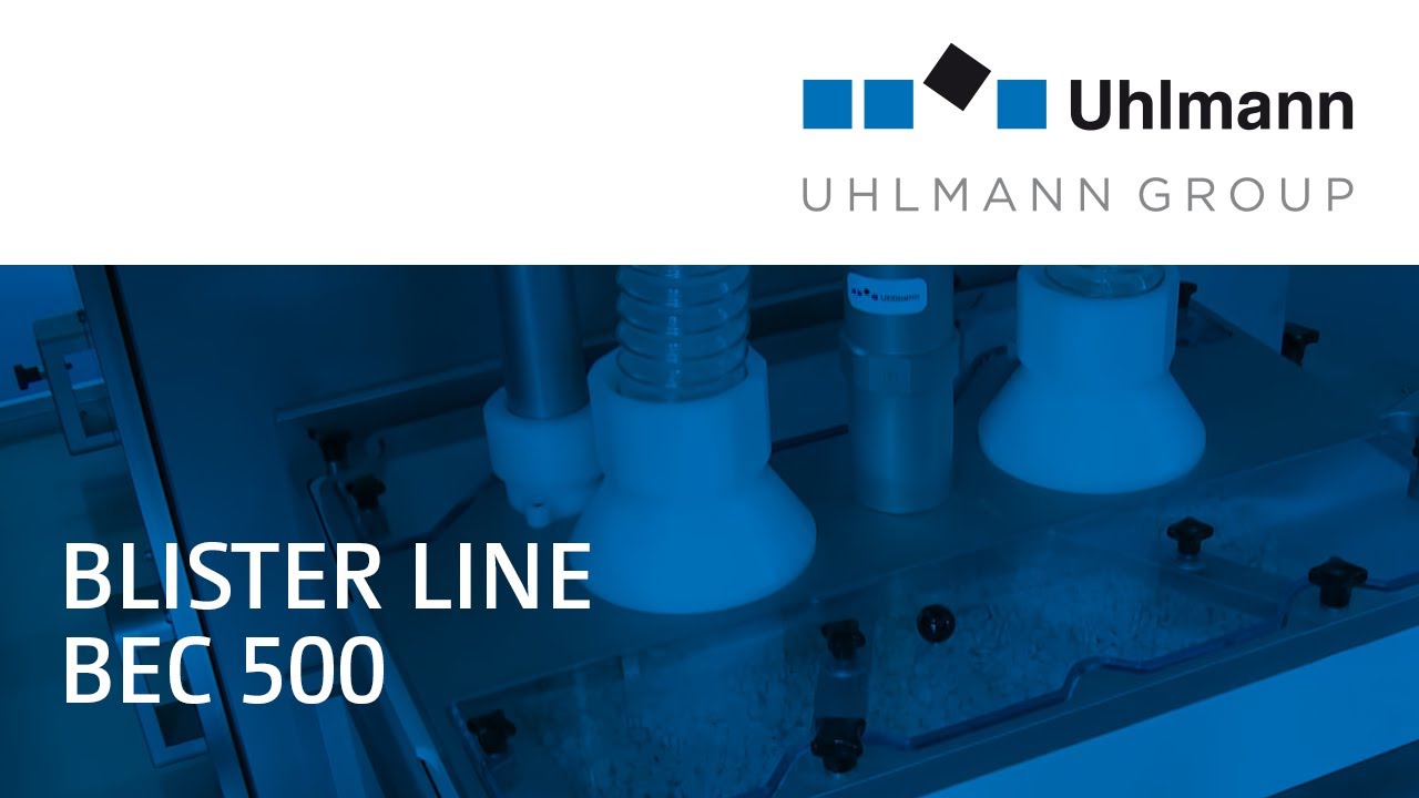 Uhlmann Blister line BEC 500 / Blisterlinie BEC 500 - YouTube