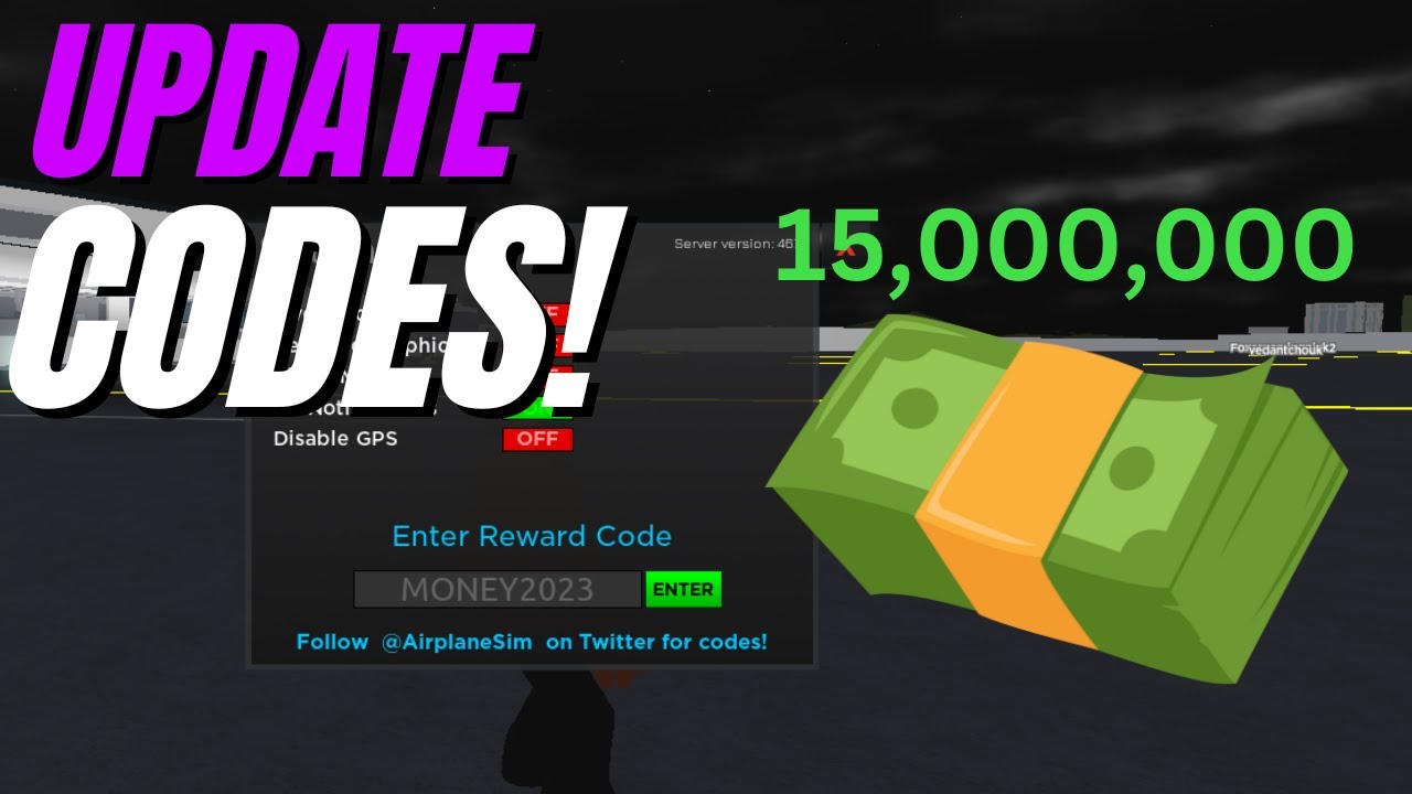 *NEW* UPDATE! MONEY* CODES! Airplane Simulator ROBLOX - YouTube