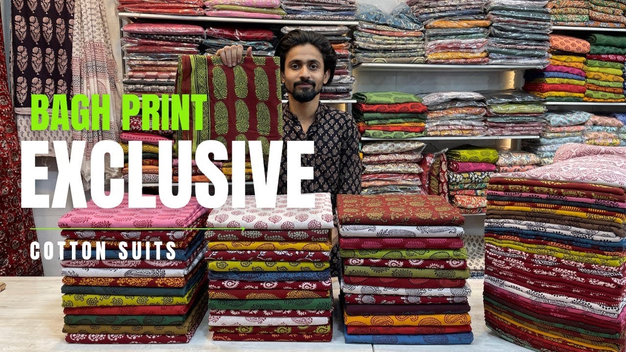 Bagh print exclusive cotton suits original hand block prints. - YouTube
