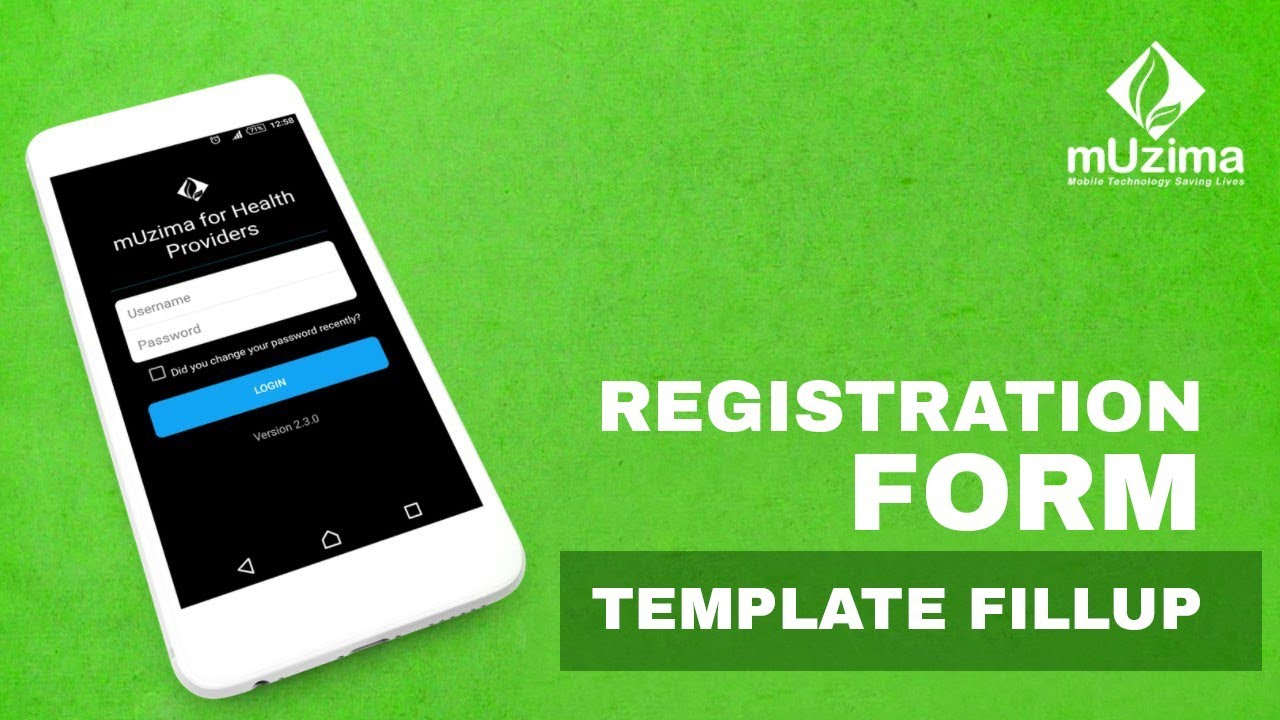 Fill out registration form template - YouTube