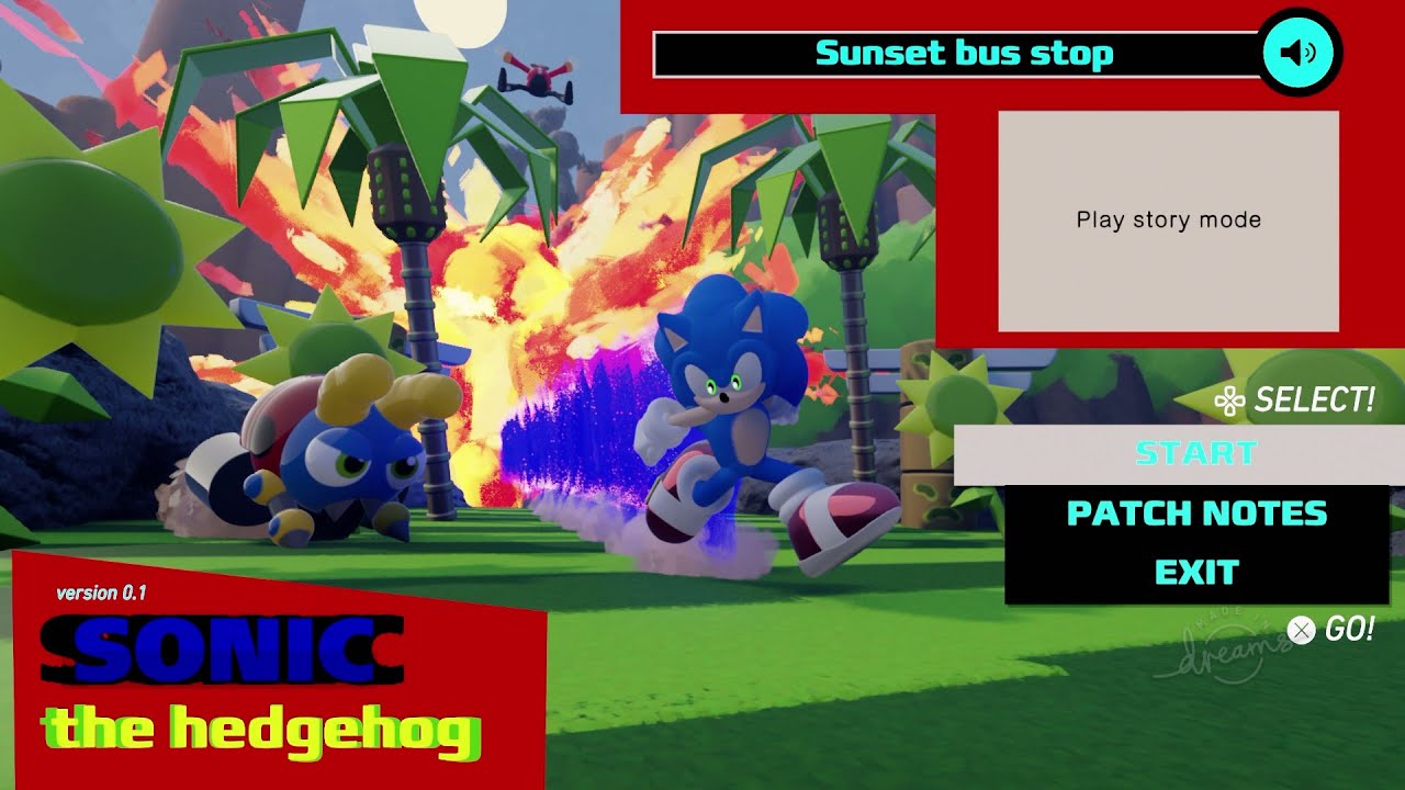 Amazing Sonic fan made main menu! - YouTube