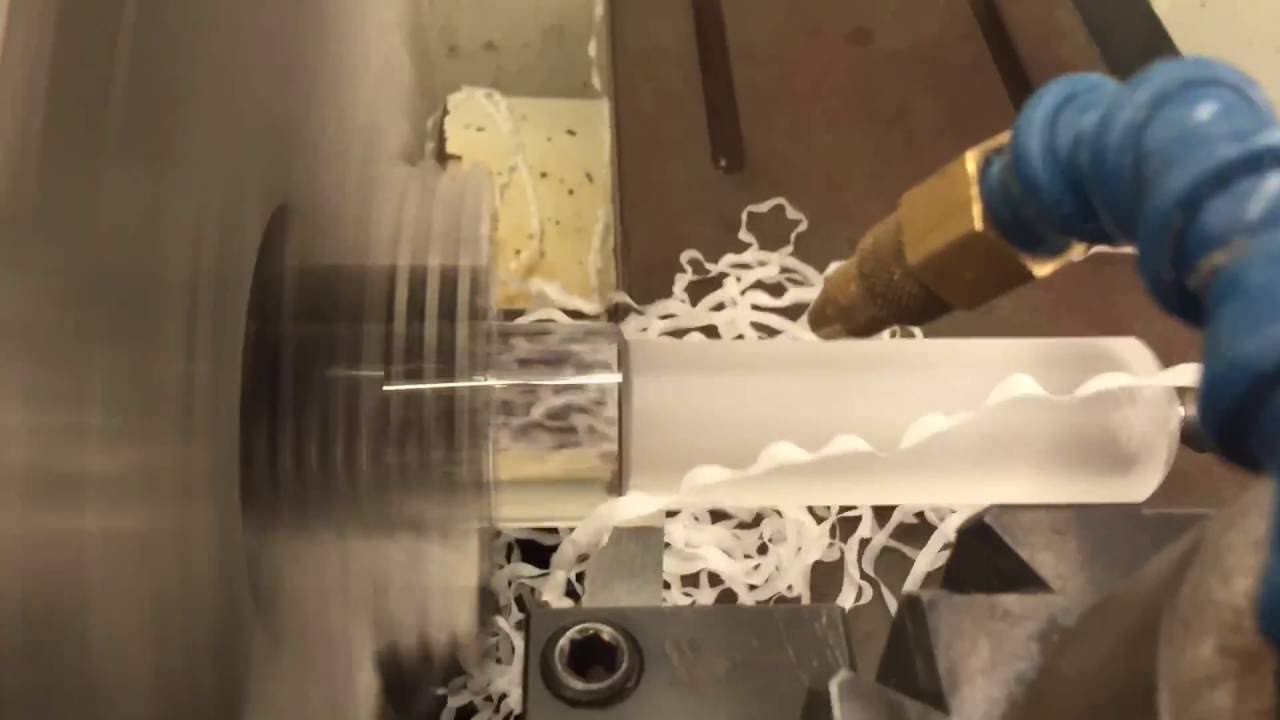 The most satisfying machining - Diamond turning plastic - YouTube