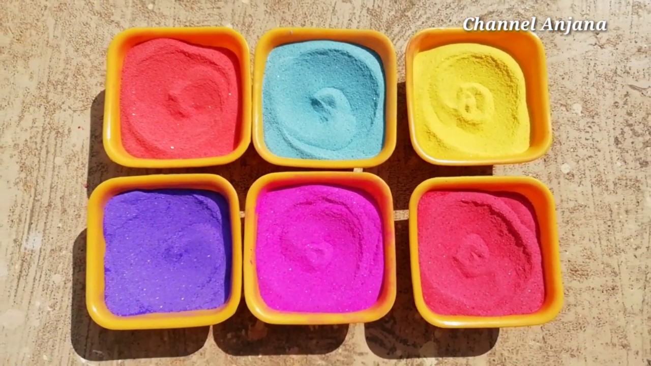 How to Make Color Rangoli Powders at Home in Telugu // Rangoli Powder ...