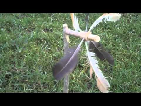 Vogelfedern - Windrad