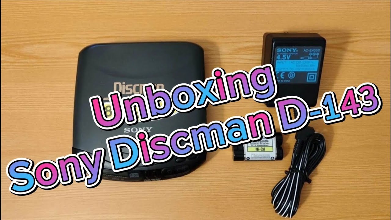 Unboxing / CD Player Sony Discman D-143 - YouTube