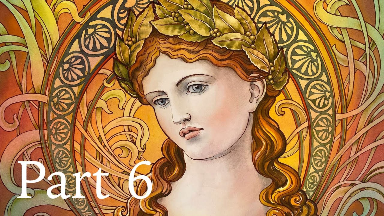 How to Outline Watercolor Portrait in Ink - YouTube