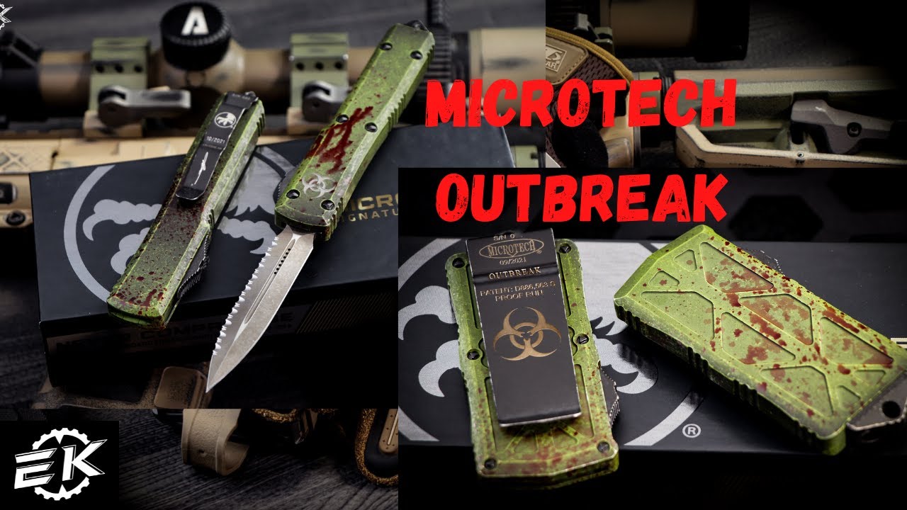 Microtech Outbreak Edition OTF Knives - YouTube