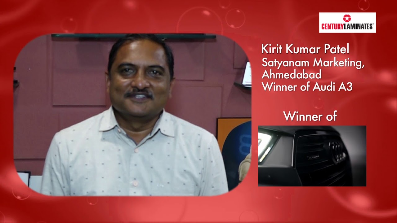 Mr. Kirit Kumar Patel (Satyanam Marketing, Ahmedabad) - Winner of Audi A3 - YouTube