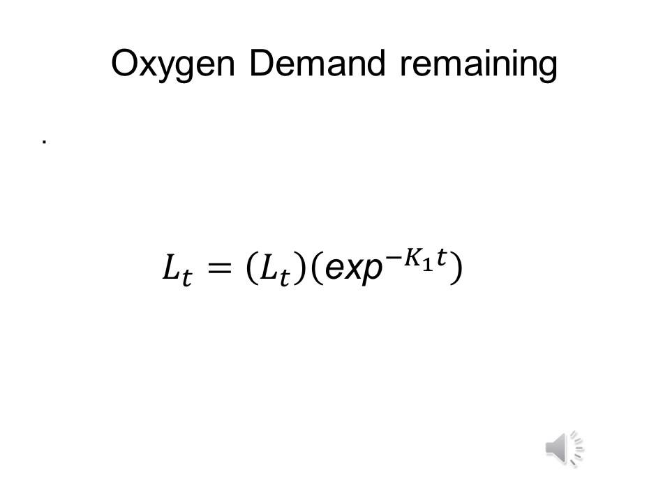 Streeter Phelps Equation - YouTube