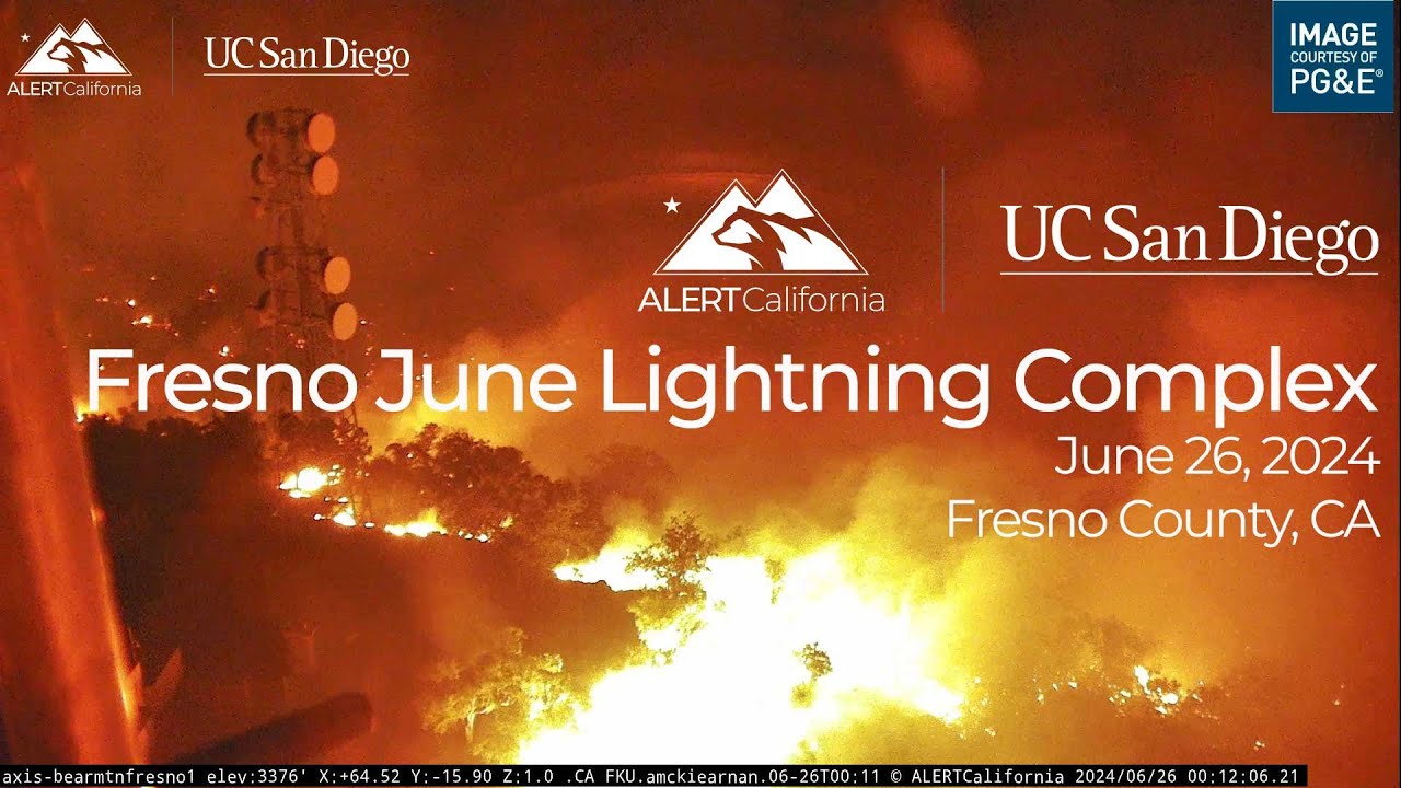 Fresno June Lightning Complex Fire: Fresno County June 2024 - YouTube