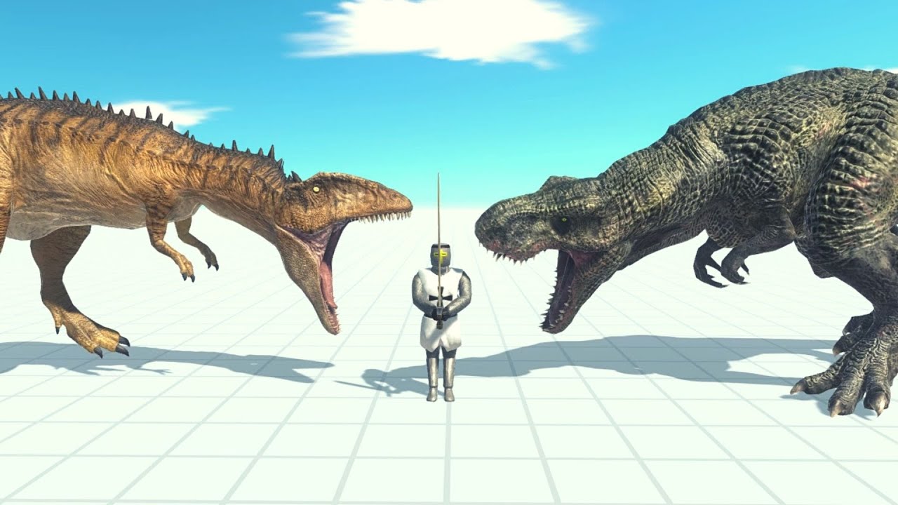 T-Rex And Carcharodontosaurus Vs Every Unit ARBS | Animal Revolt Battle ...