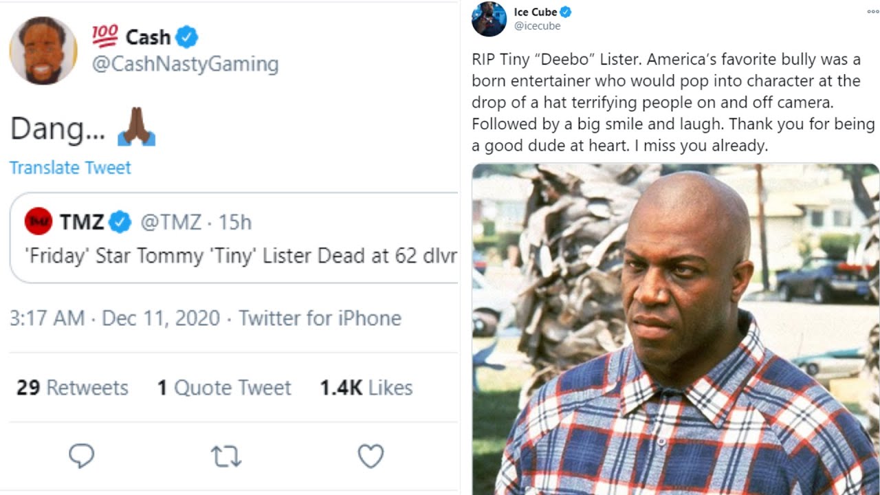 Twitter (Ice Cube, CashNasty...) Reacts To Tommy "Tiny" Lister AKA ...