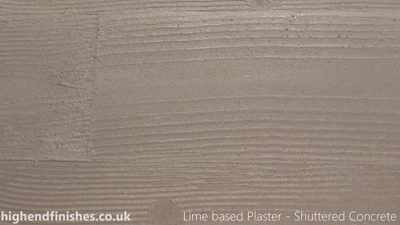 Lime based Plaster - Shuttered Concrete - YouTube