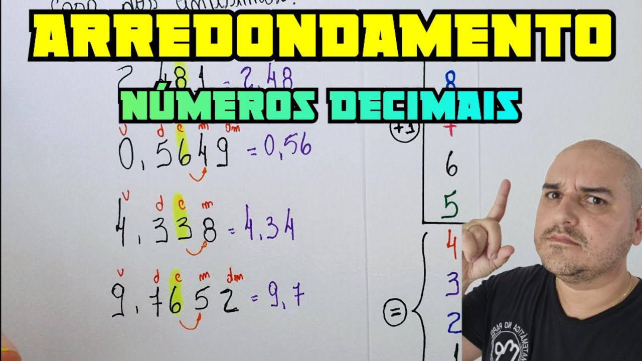 ARREDONDAMENTO DE NÚMEROS DECIMAIS - YouTube